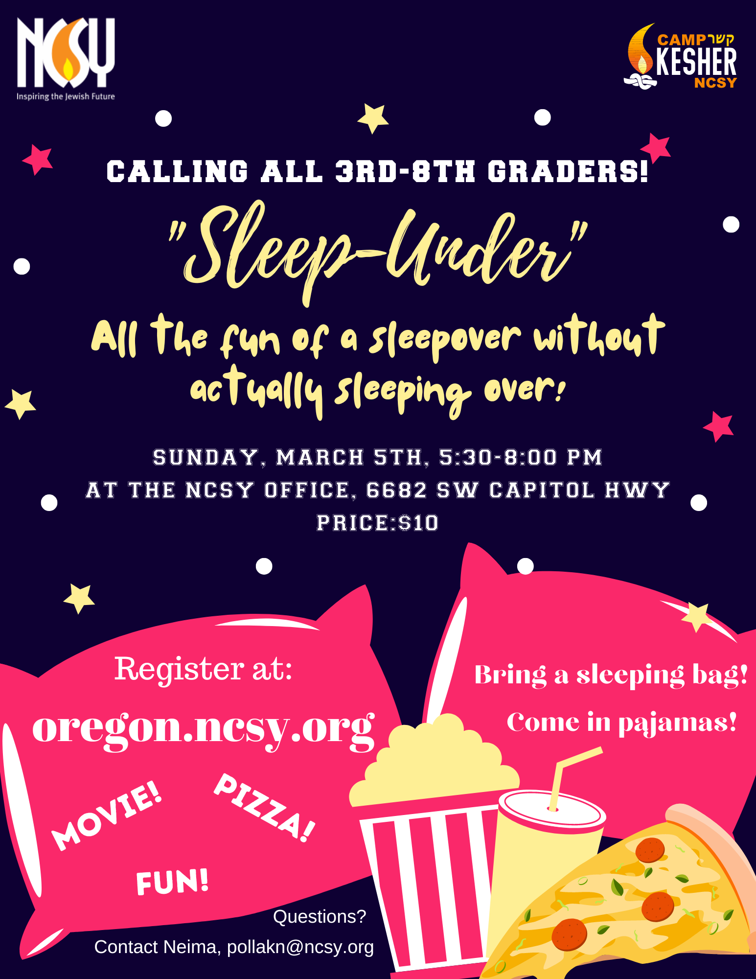 Jr. NCSY Event List & Registration Forms | Oregon NCSY